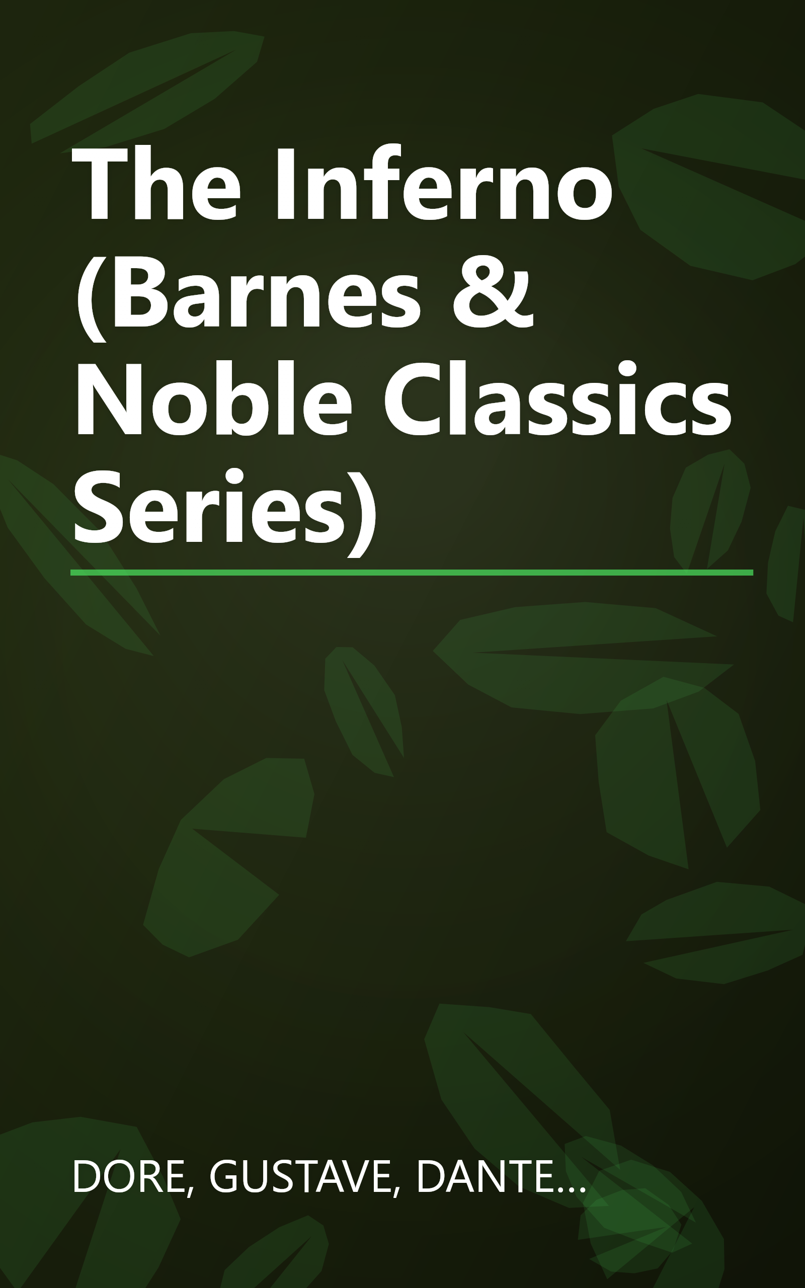 The Inferno (Barnes & Noble Classics Series) book cover