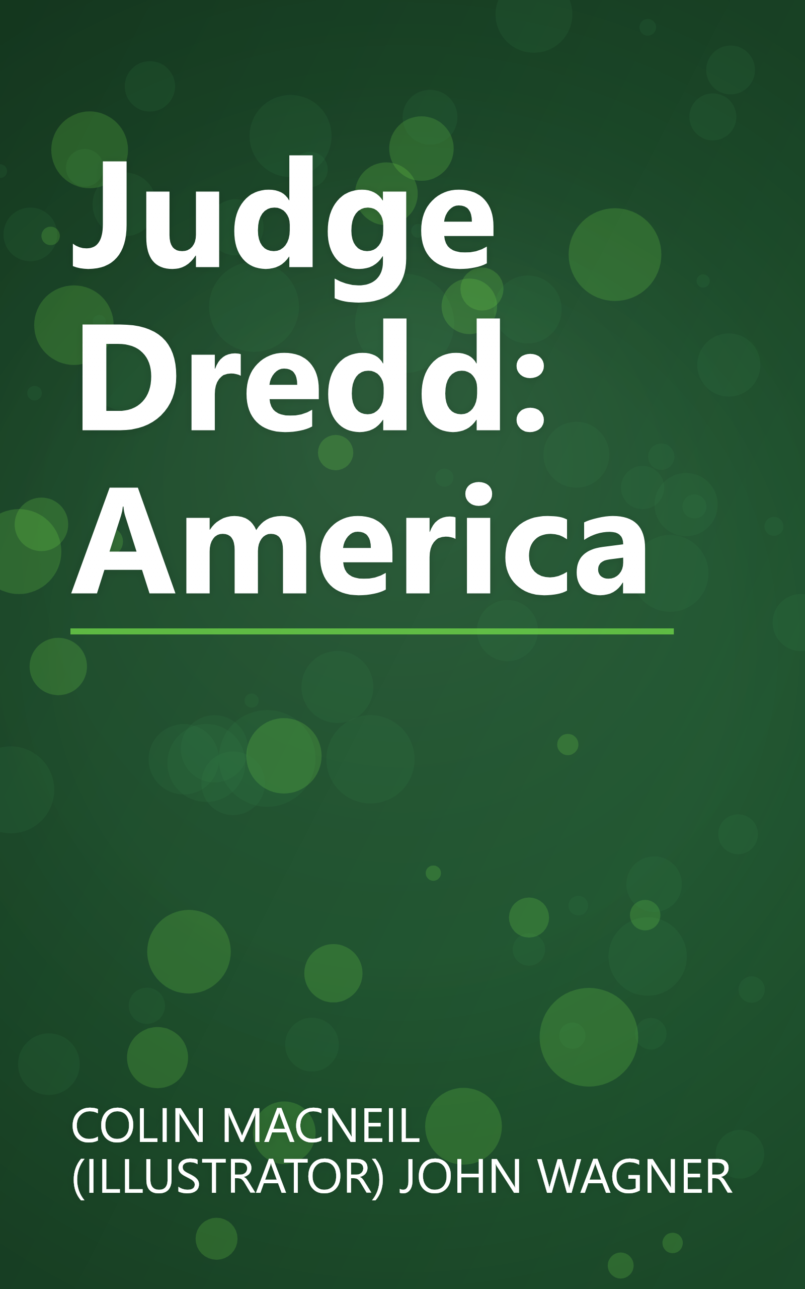 Judge Dredd: America book cover