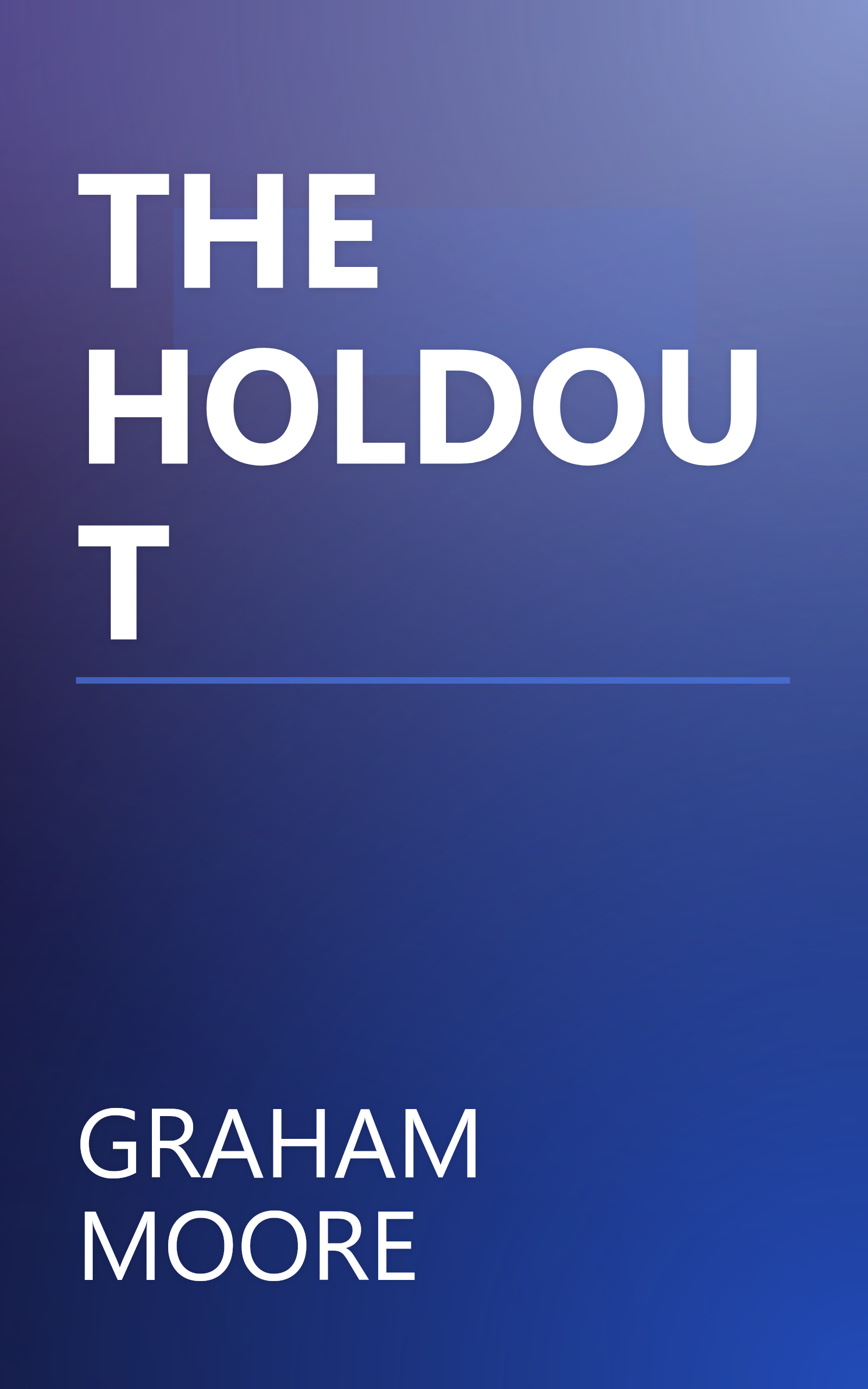 THE HOLDOUT book cover