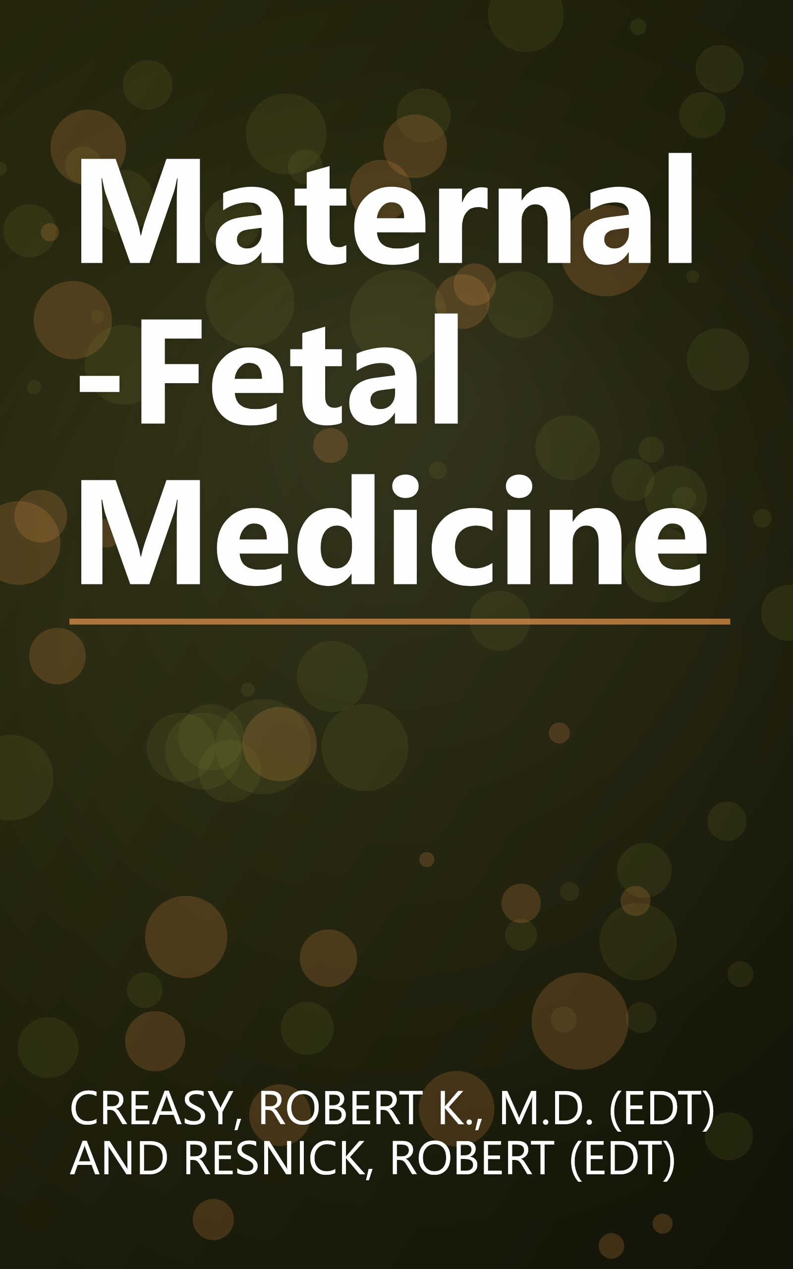 Maternal-Fetal Medicine book cover