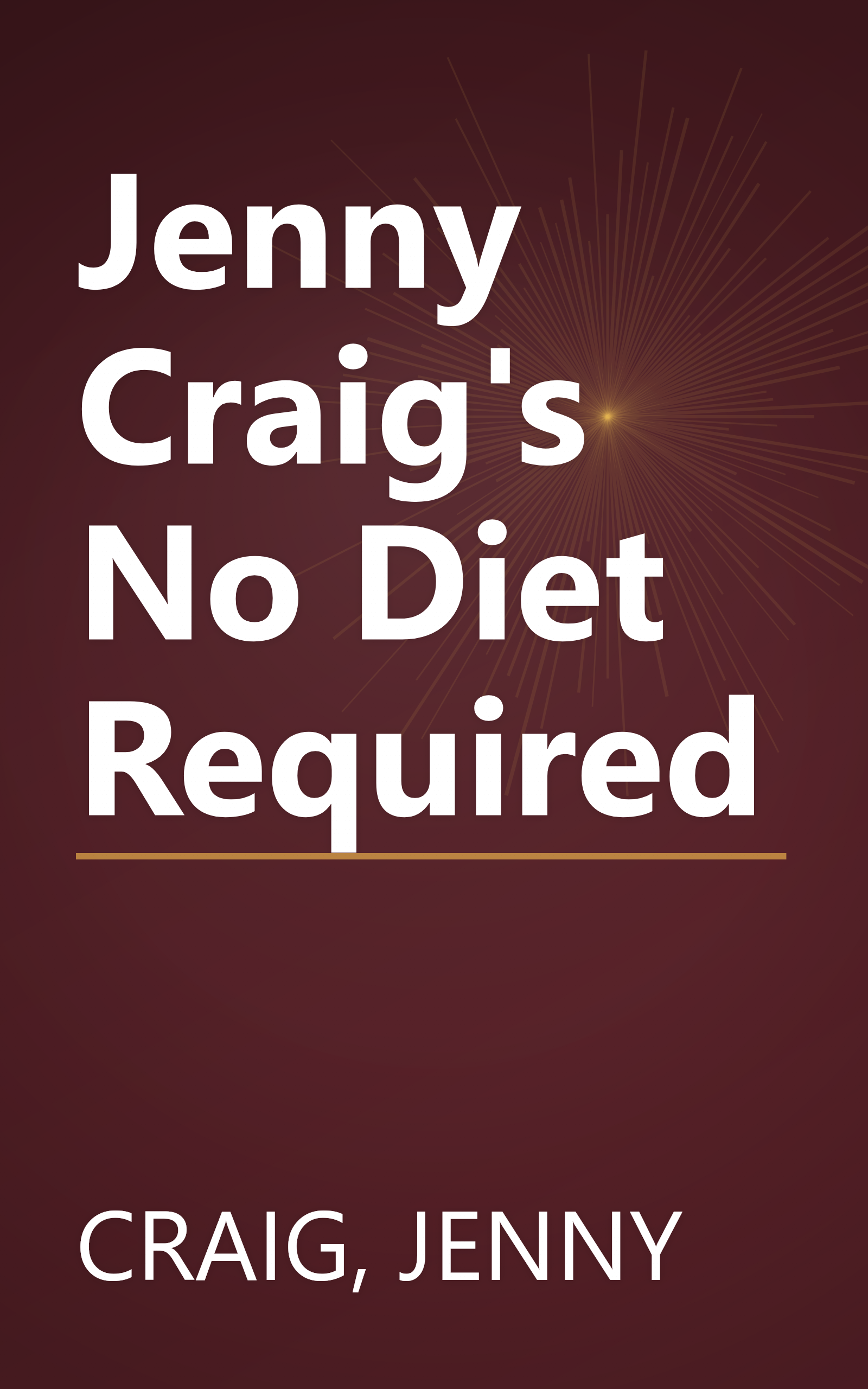 Jenny Craig's No Diet Required book cover