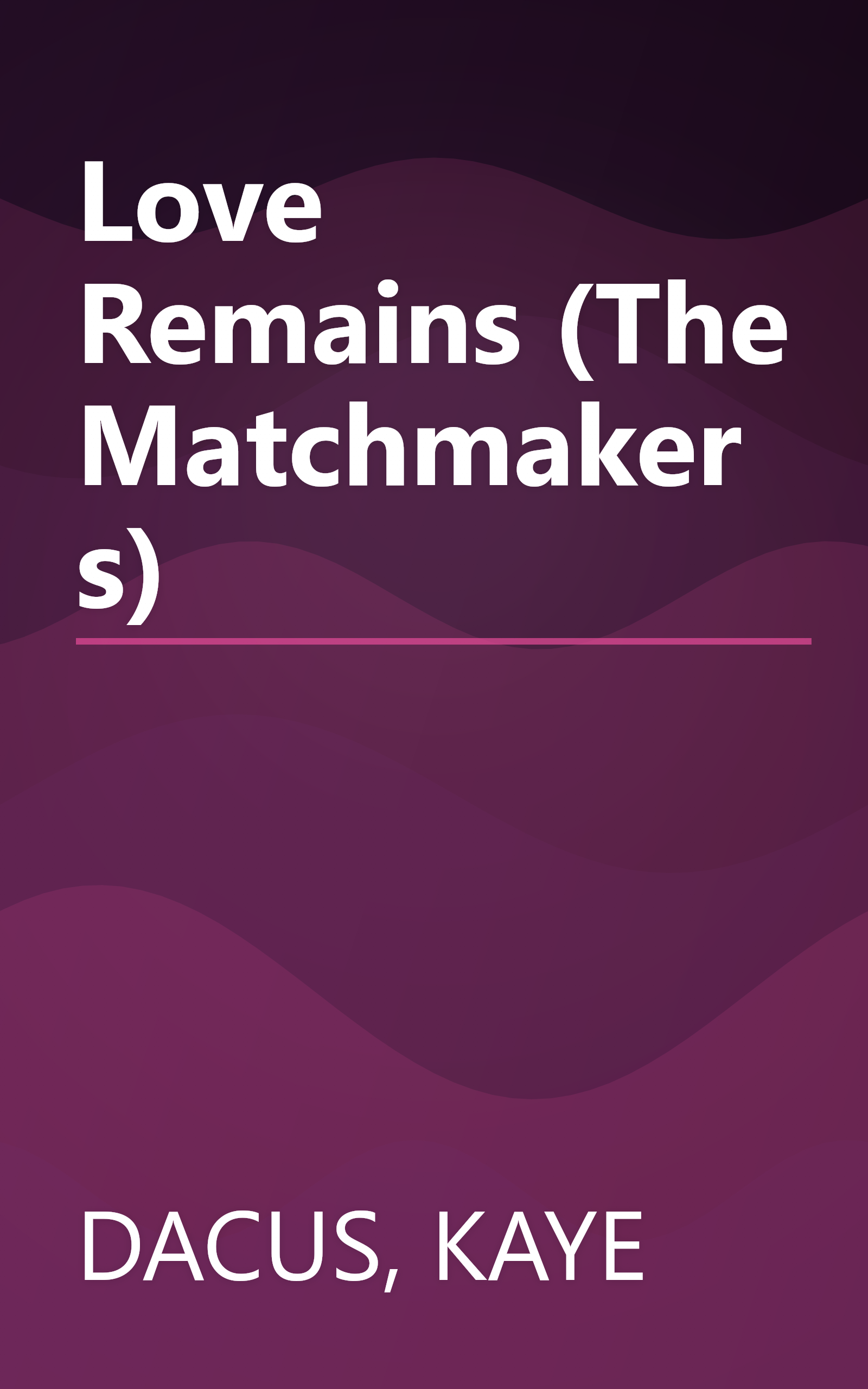 Love Remains (The Matchmakers) book cover