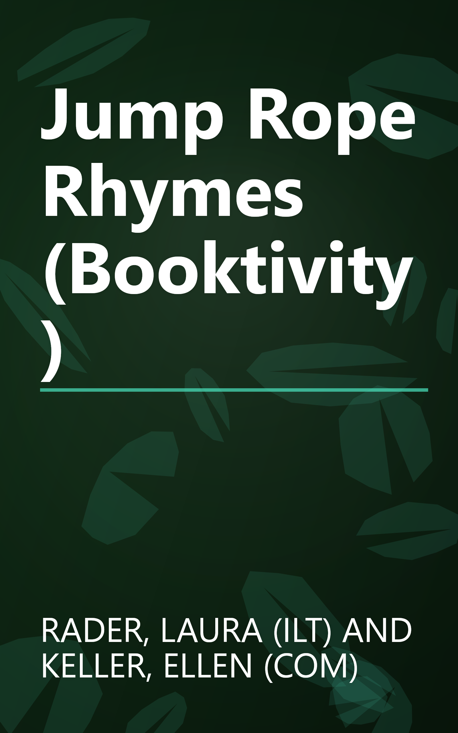 Jump Rope Rhymes (Booktivity) book cover