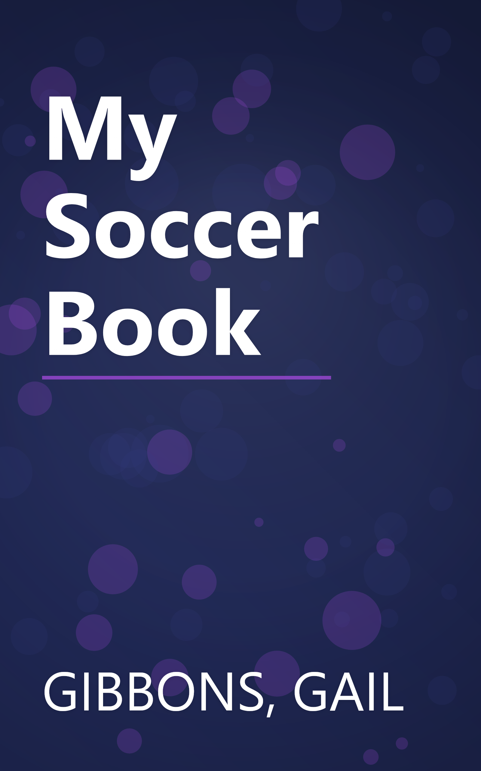 My Soccer Book book cover