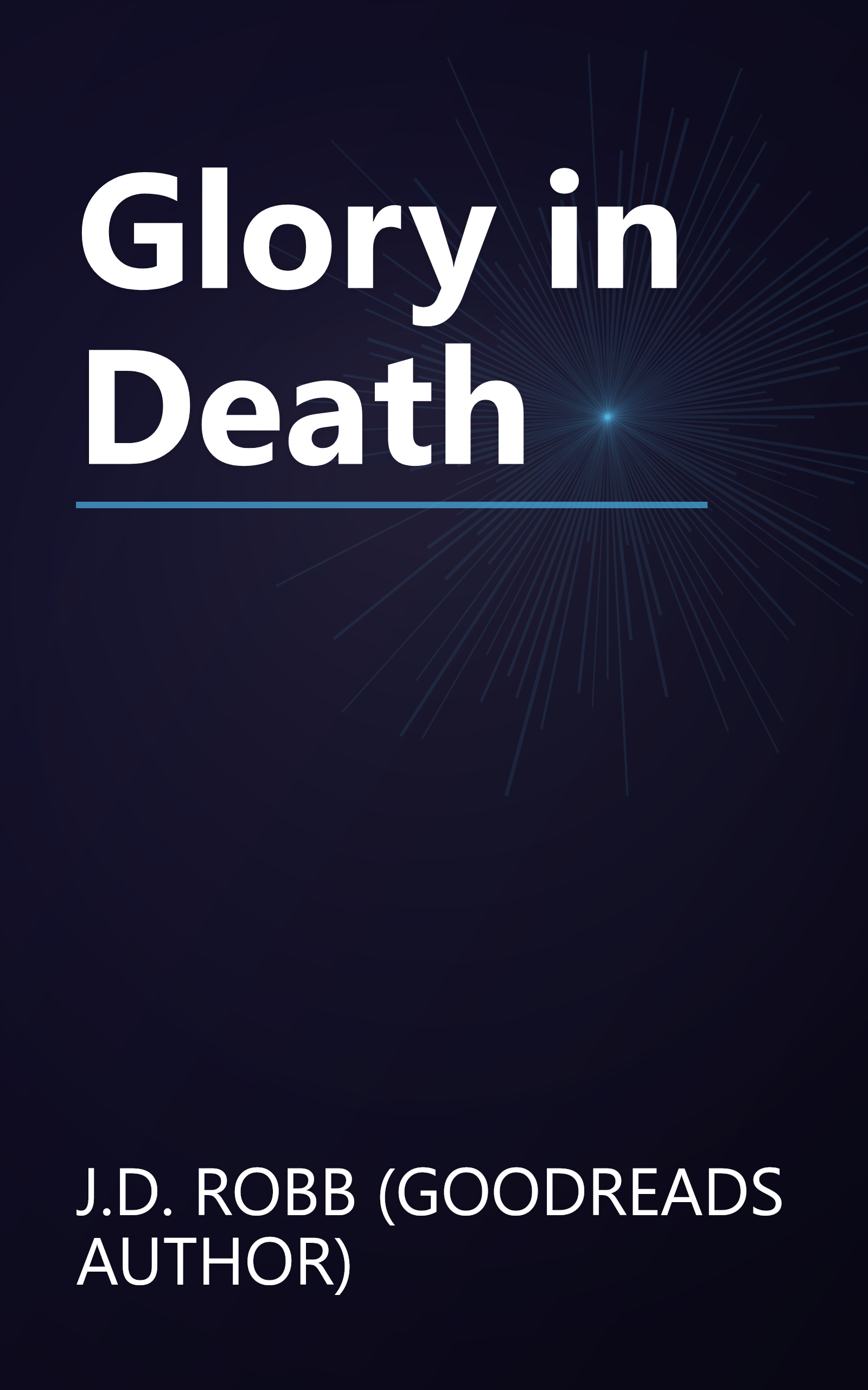 Glory in Death book cover