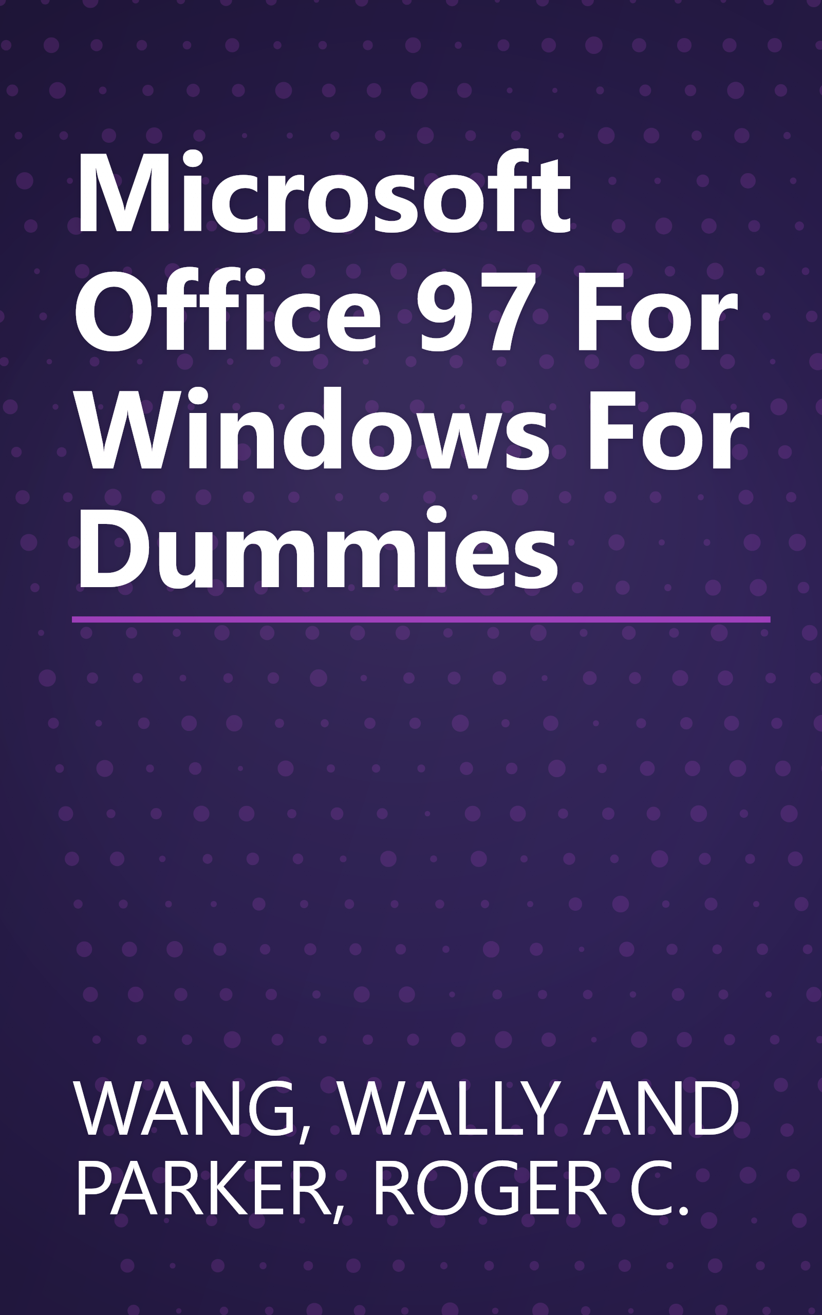 Microsoft Office 97 For Windows For Dummies book cover