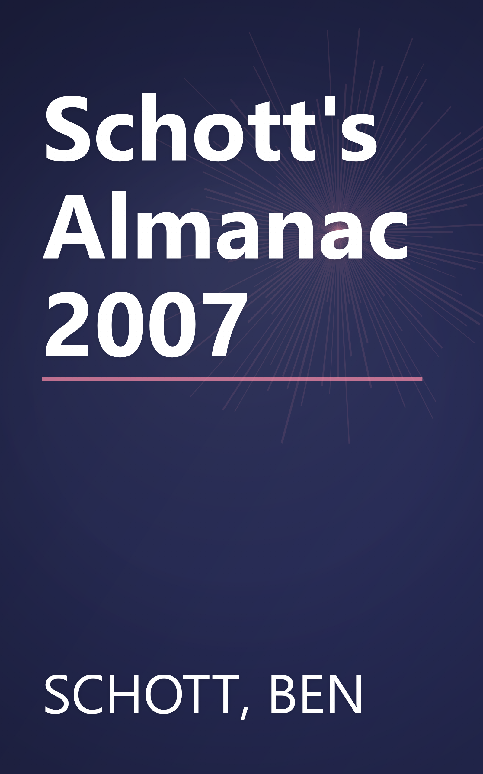 Schott's Almanac 2007 book cover
