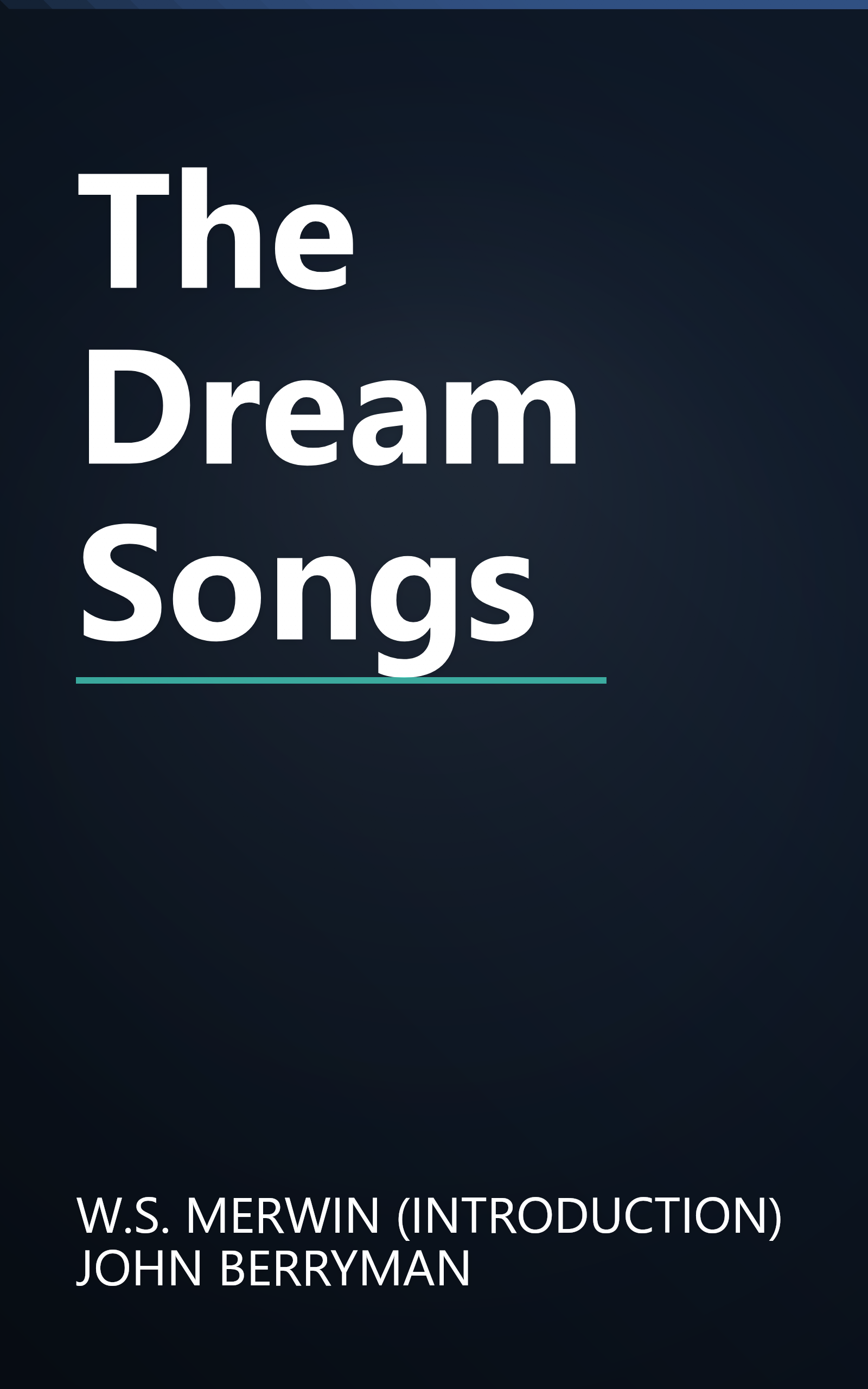 The Dream Songs book cover
