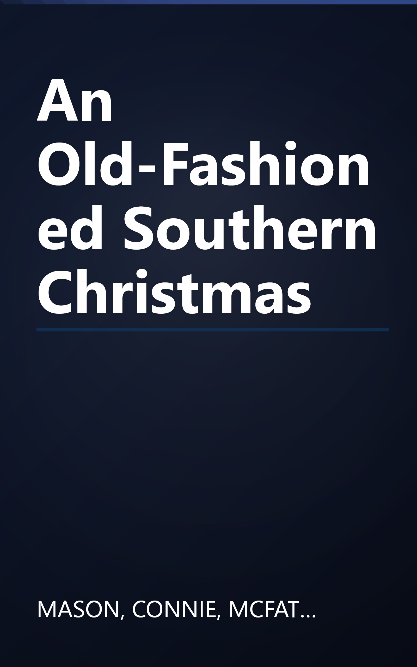 An Old-Fashioned Southern Christmas book cover