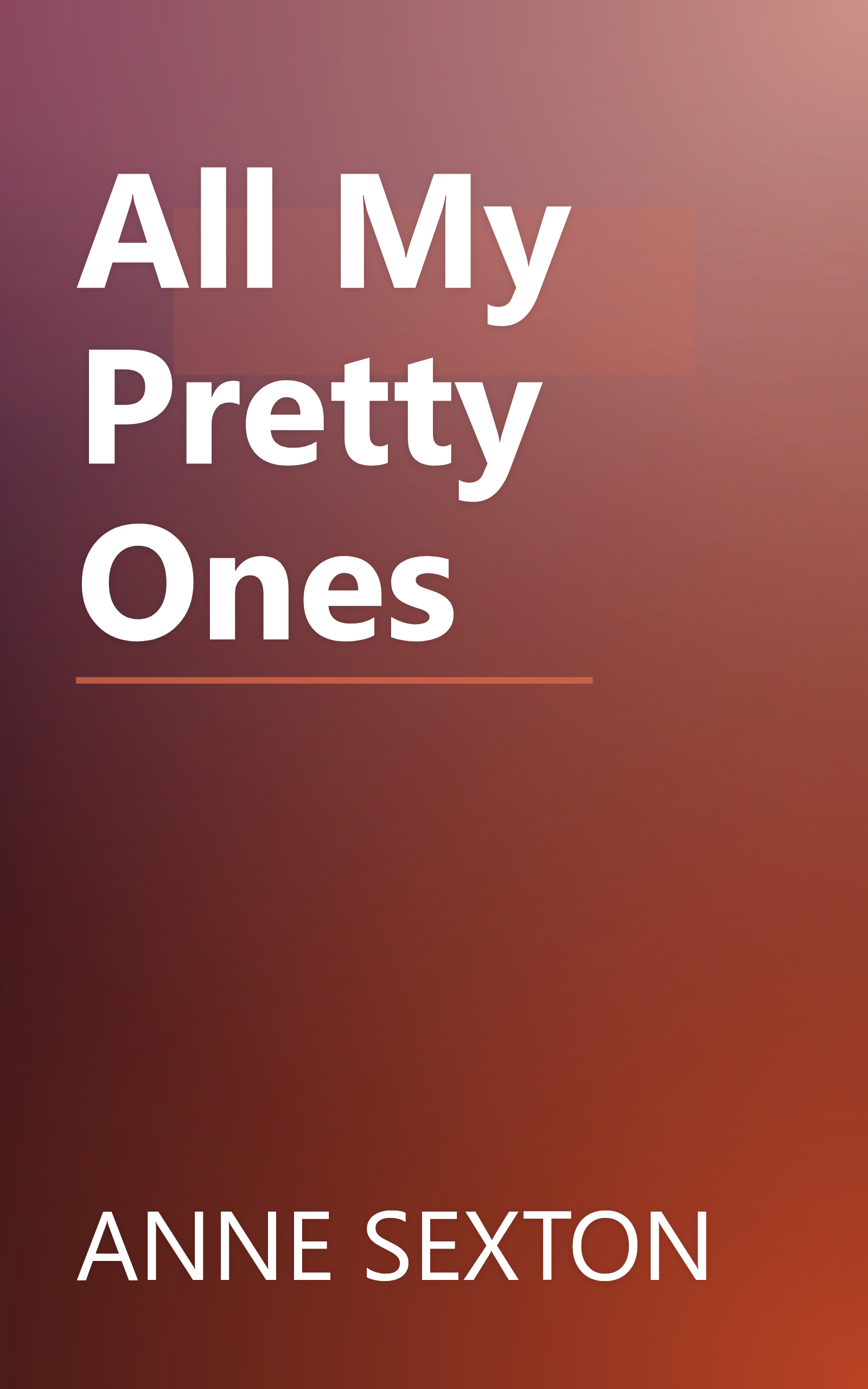 All My Pretty Ones book cover