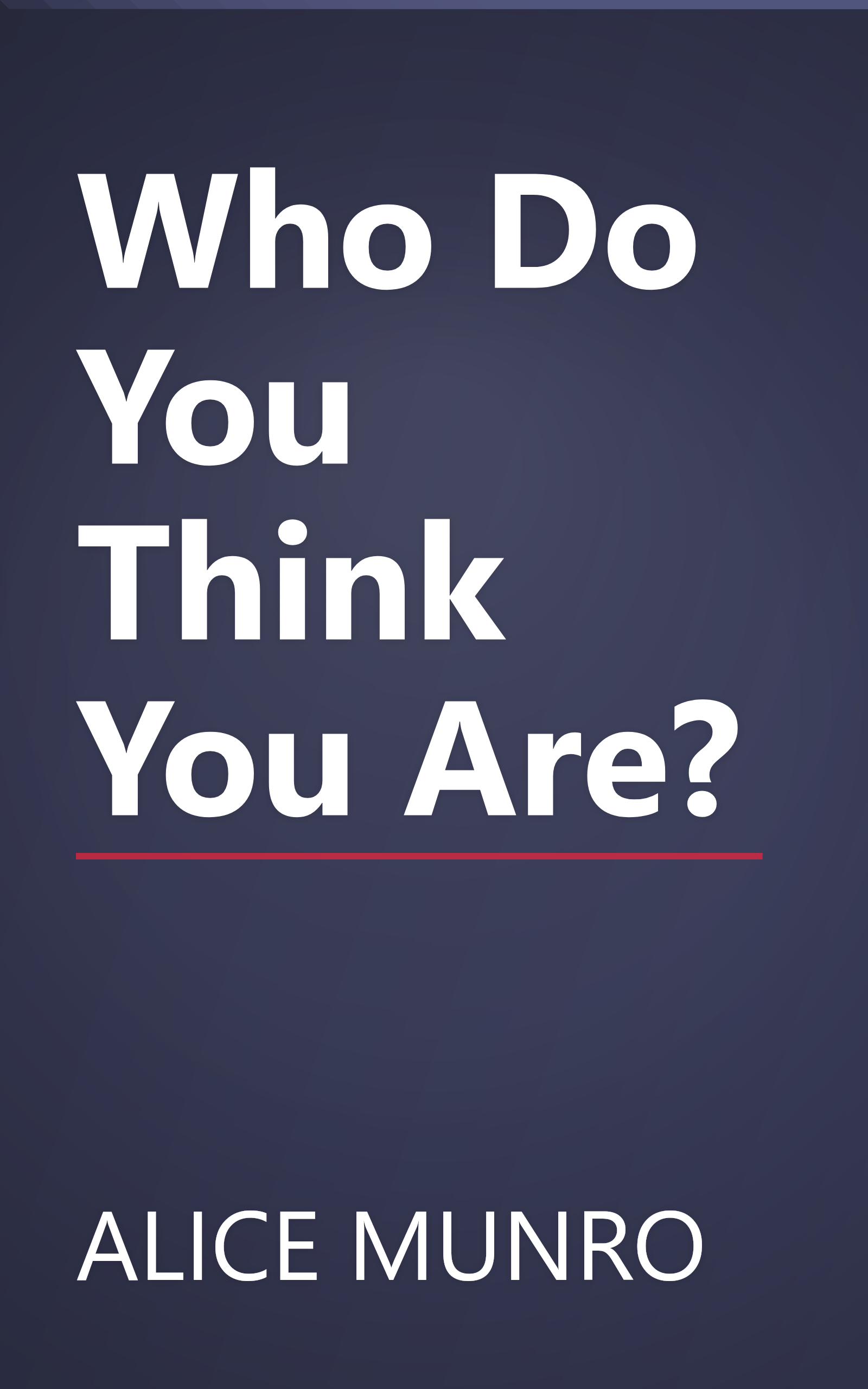 Who Do You Think You Are? book cover
