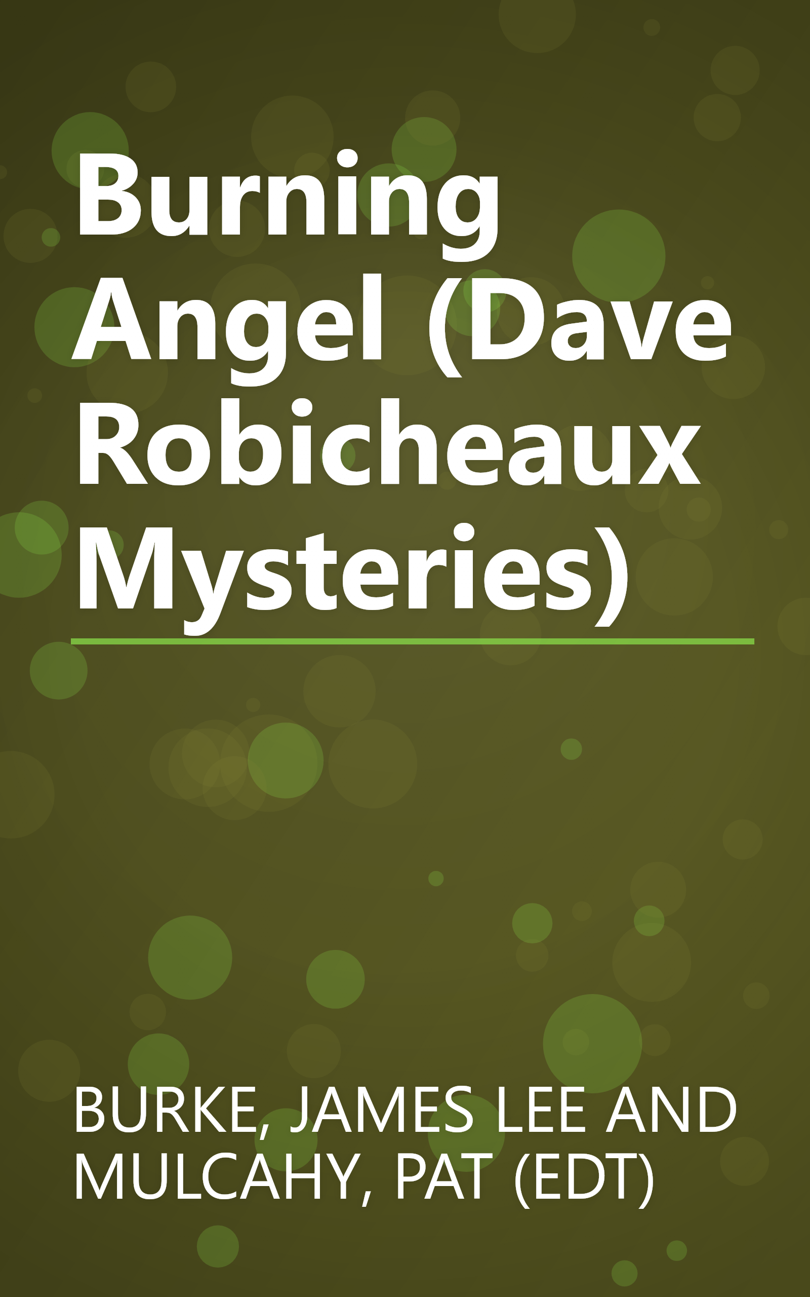 Burning Angel (Dave Robicheaux Mysteries) book cover