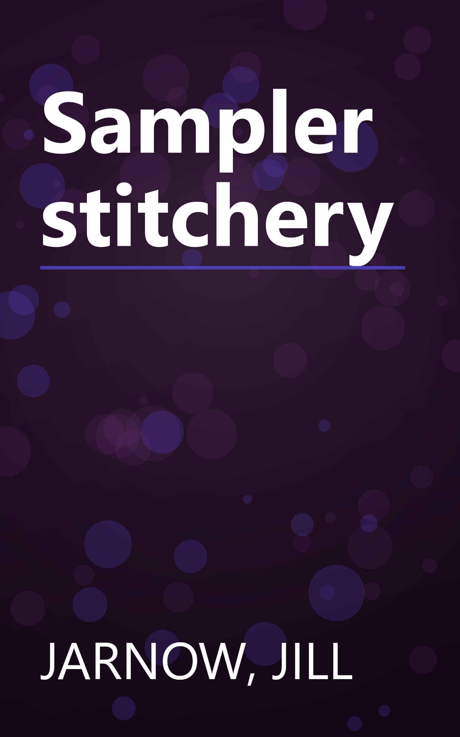 Sampler stitchery book cover