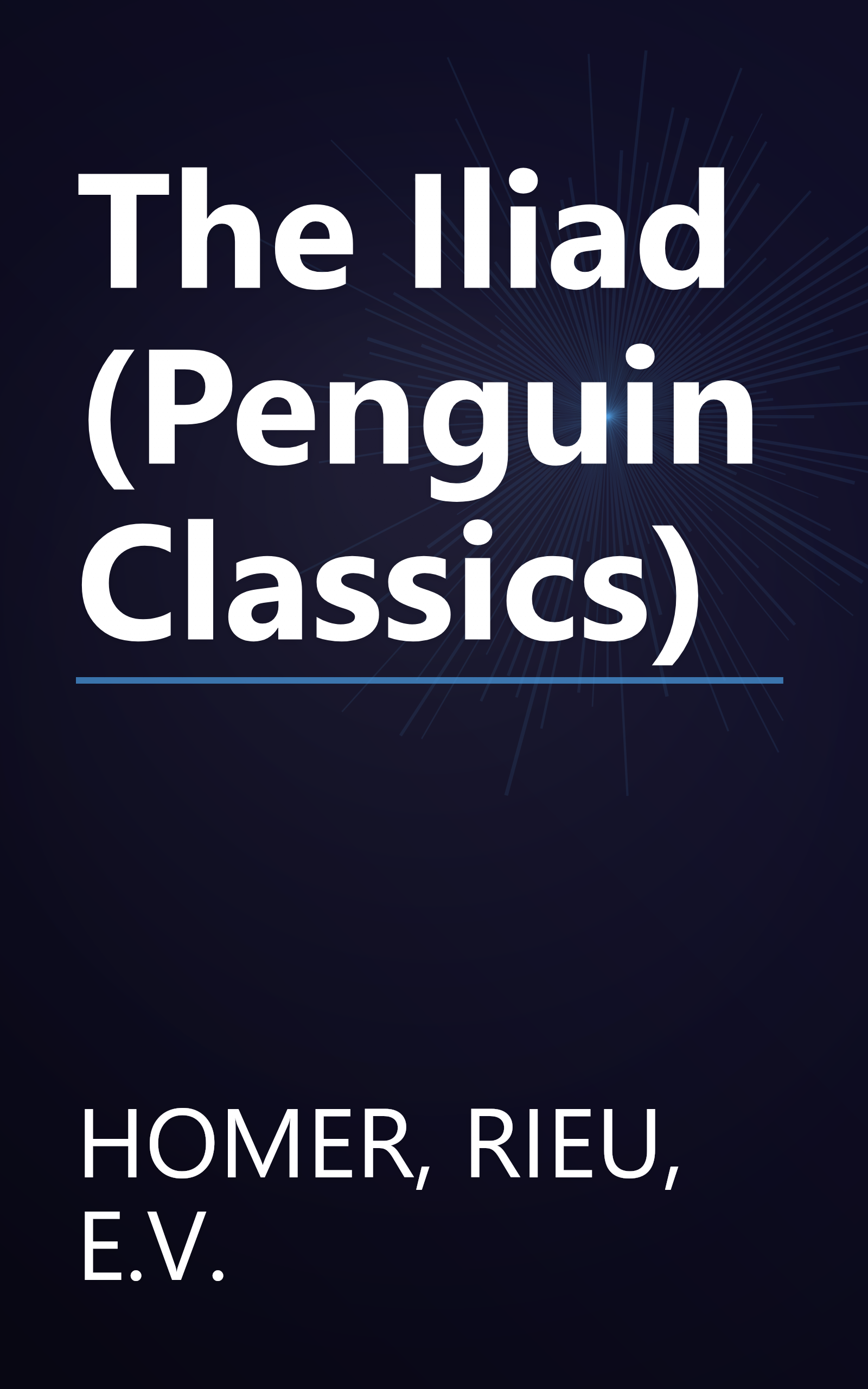 The Iliad (Penguin Classics) book cover