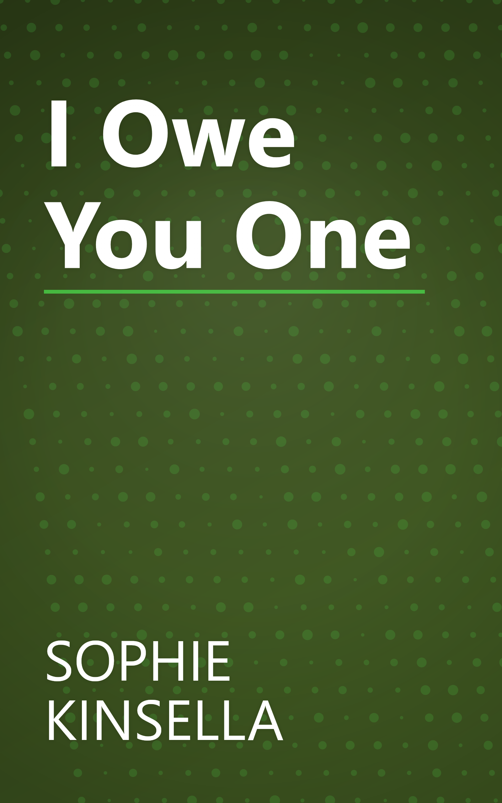 I Owe You One book cover