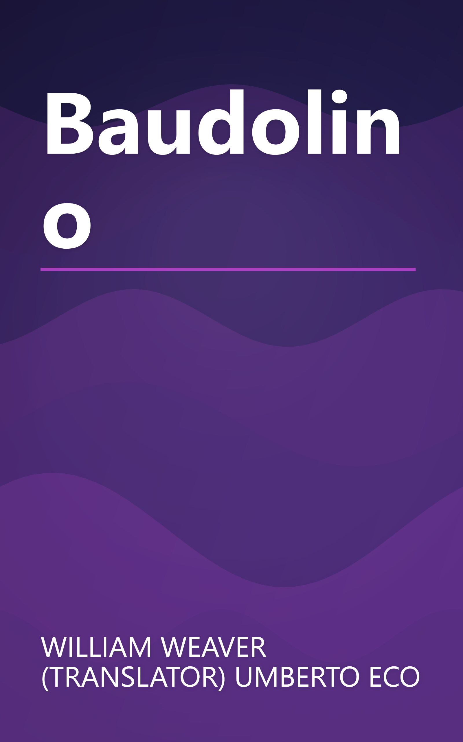 Baudolino book cover