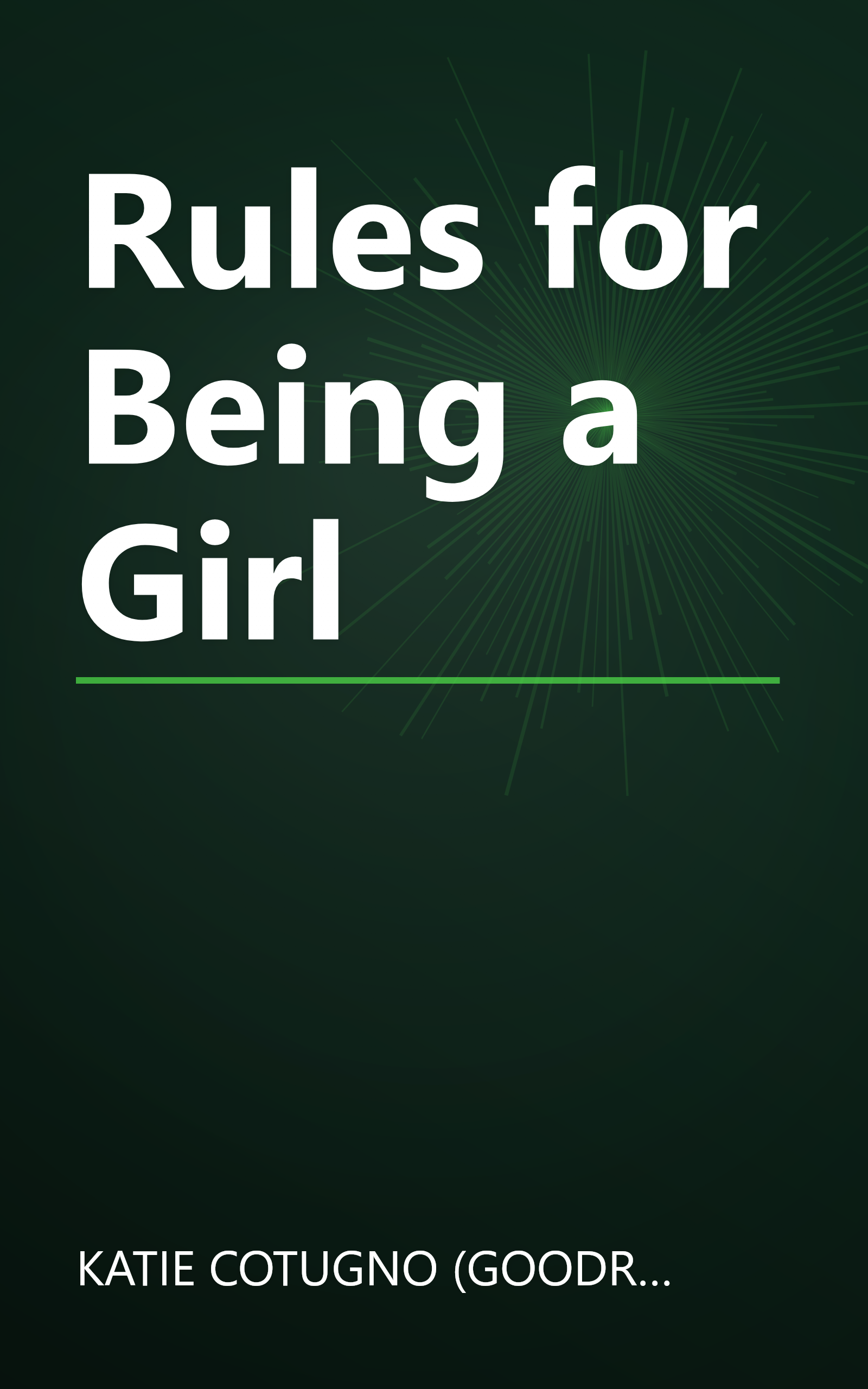 Rules for Being a Girl book cover
