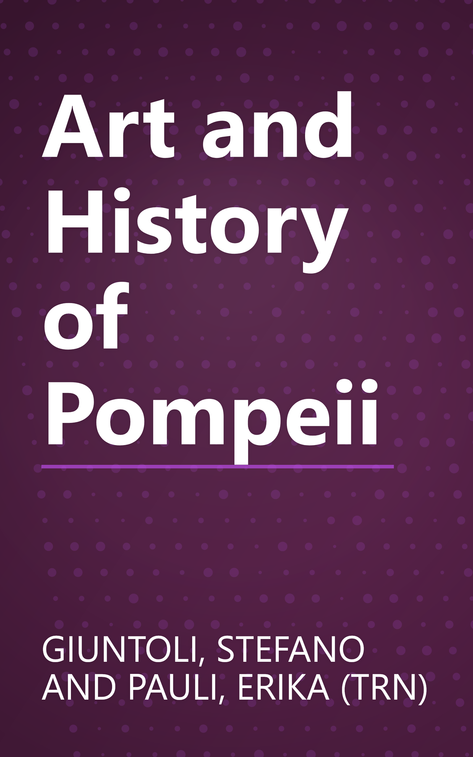 Art and History of Pompeii book cover