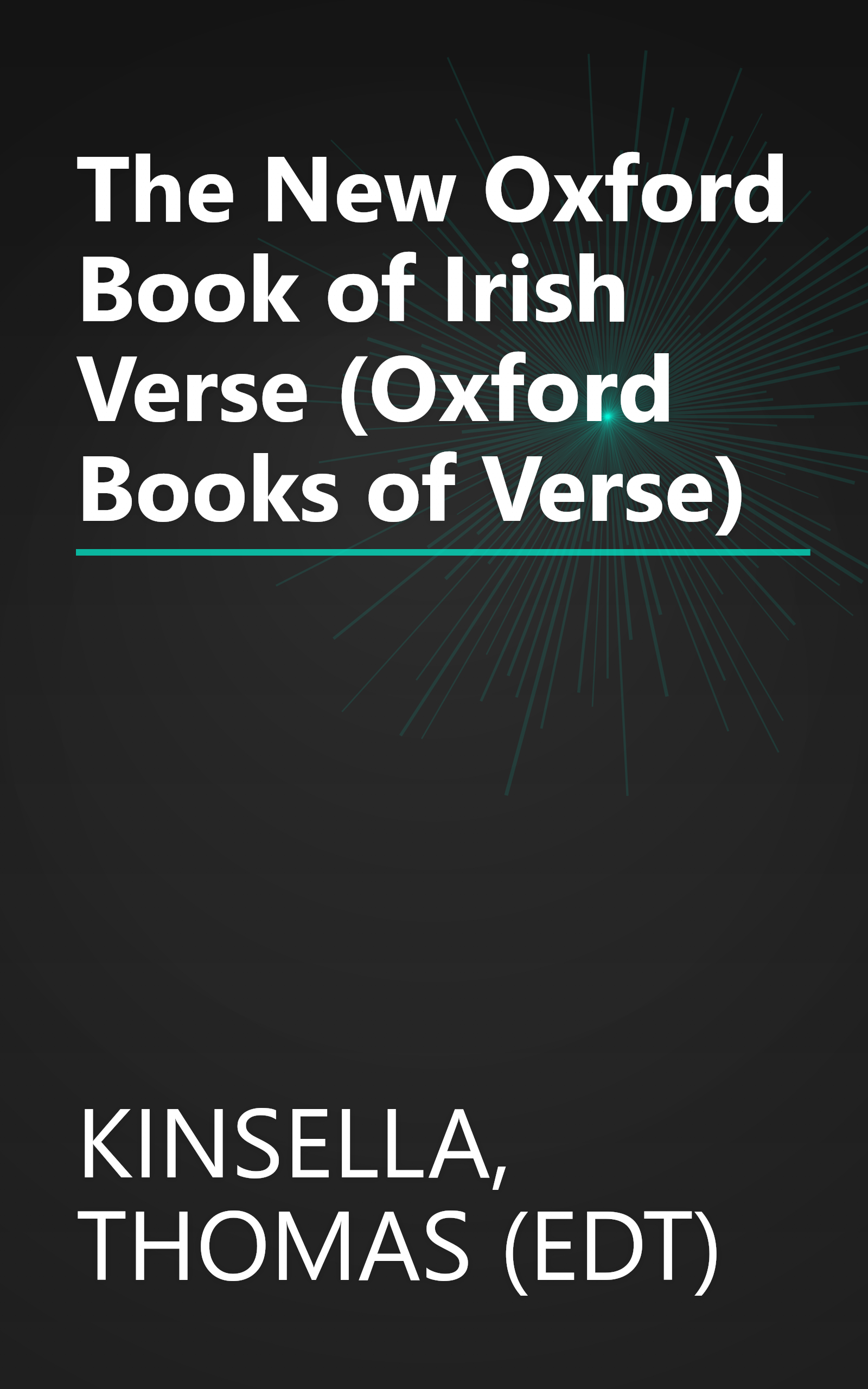 The New Oxford Book of Irish Verse (Oxford Books of Verse) book cover