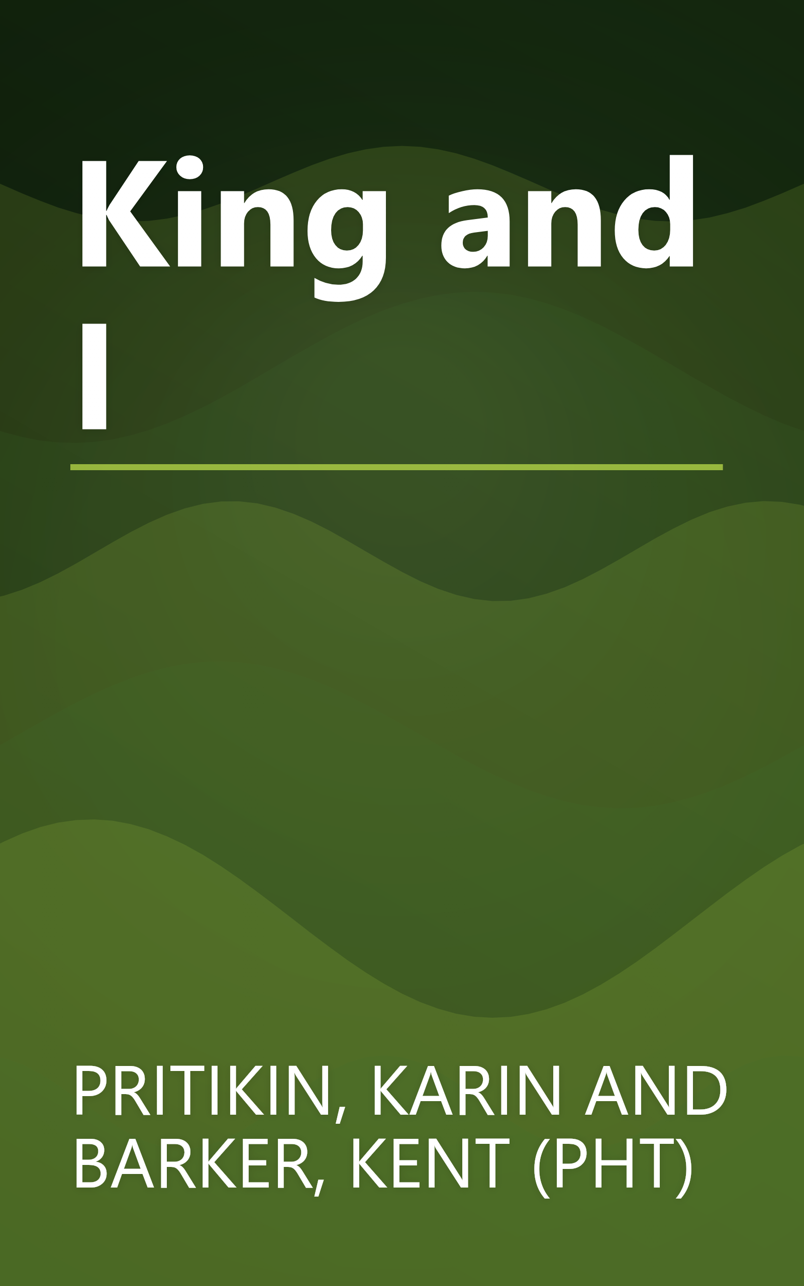 King and I book cover
