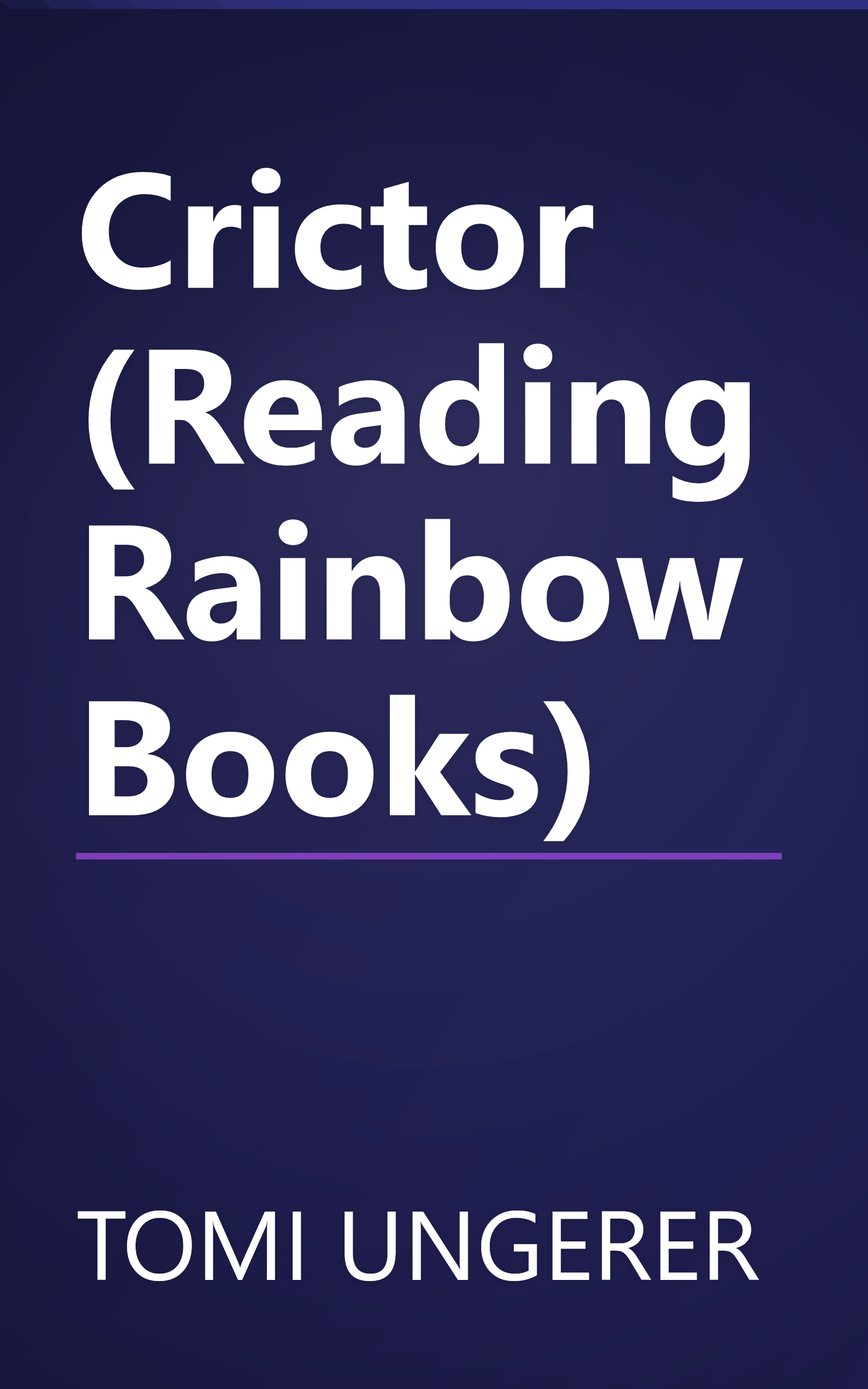 Crictor (Reading Rainbow Books) book cover