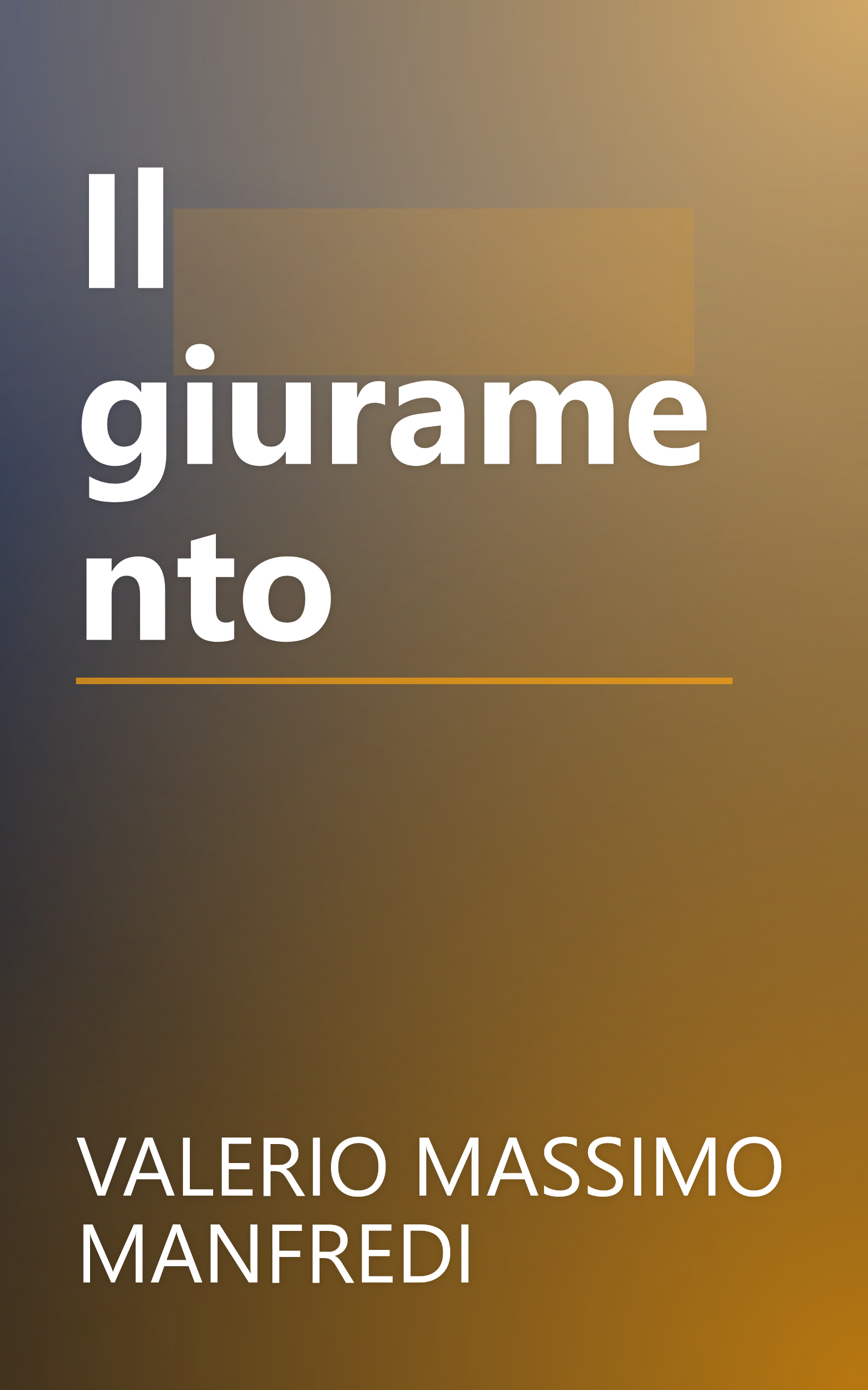 Il giuramento book cover