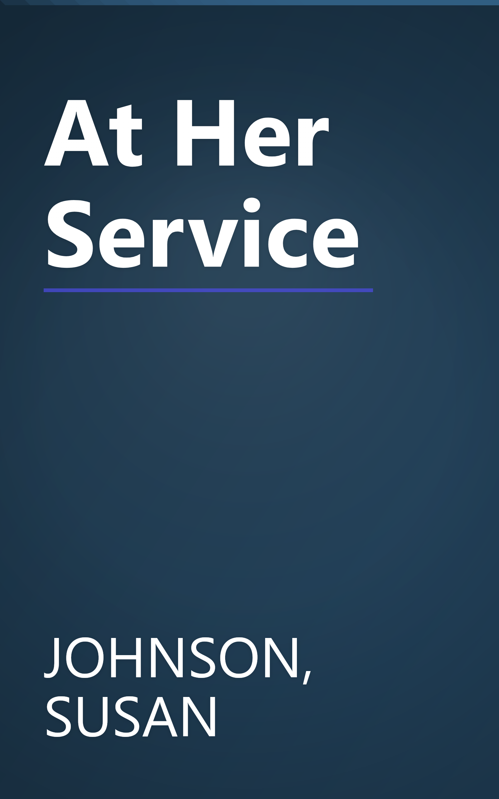 At Her Service book cover