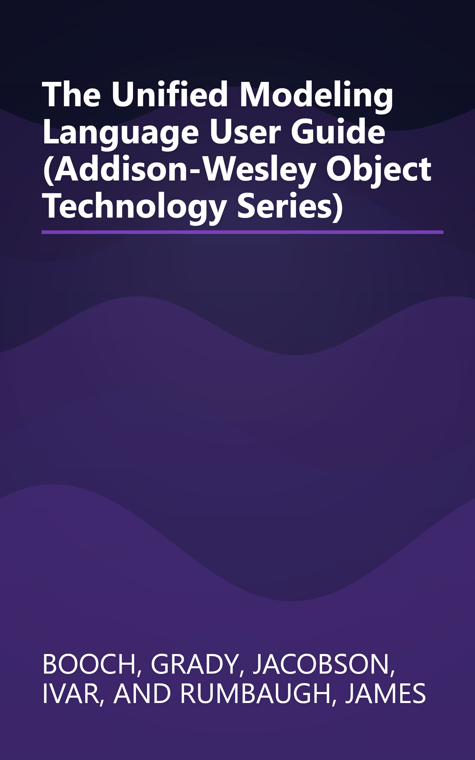 The Unified Modeling Language User Guide (Addison-Wesley Object Technology Series) book cover