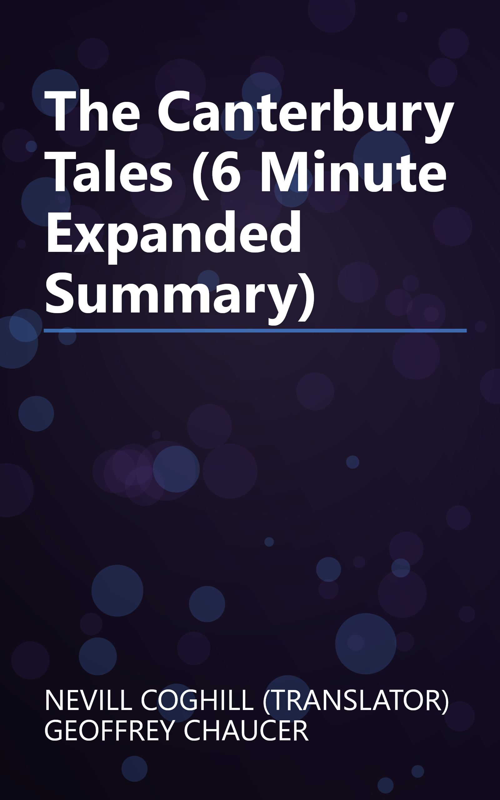 The Canterbury Tales (6 Minute   Expanded Summary) book cover