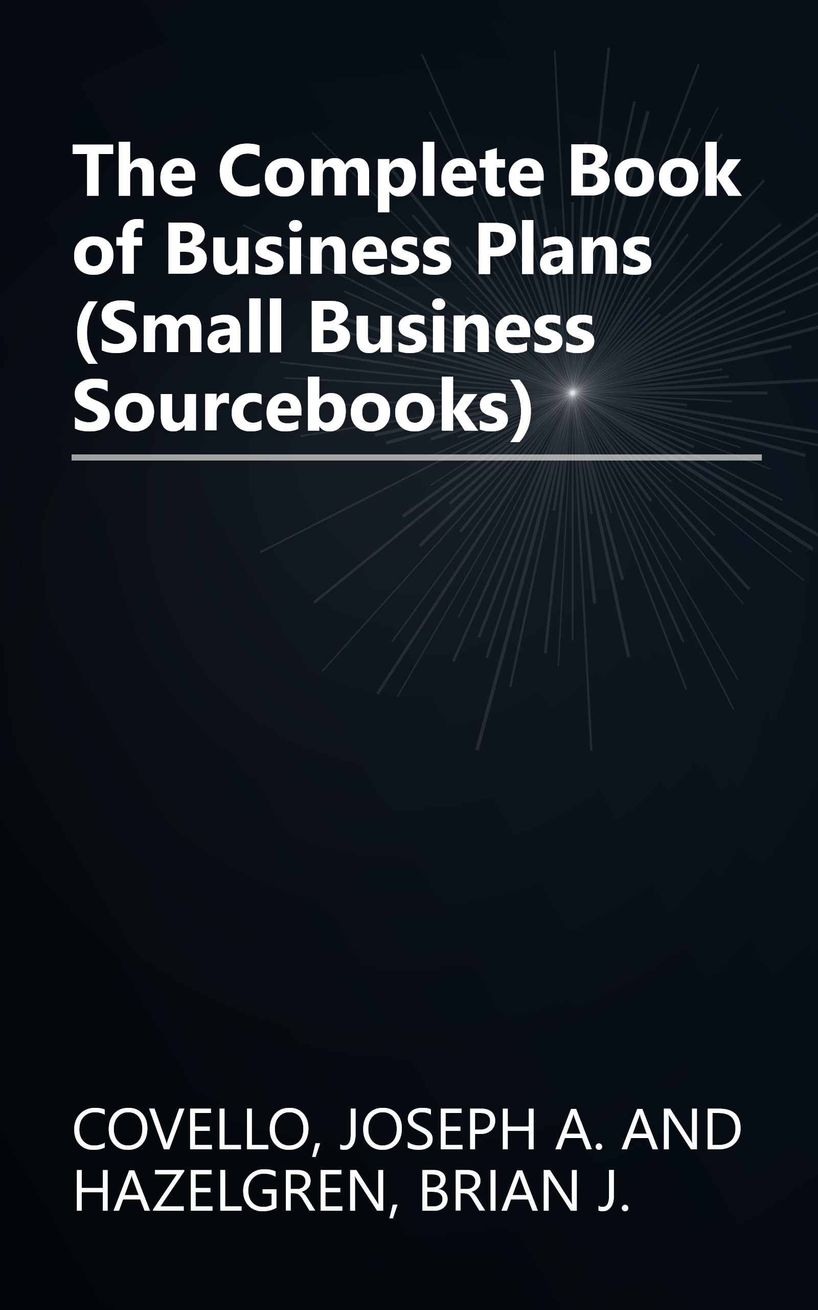 The Complete Book of Business Plans (Small Business Sourcebooks) book cover