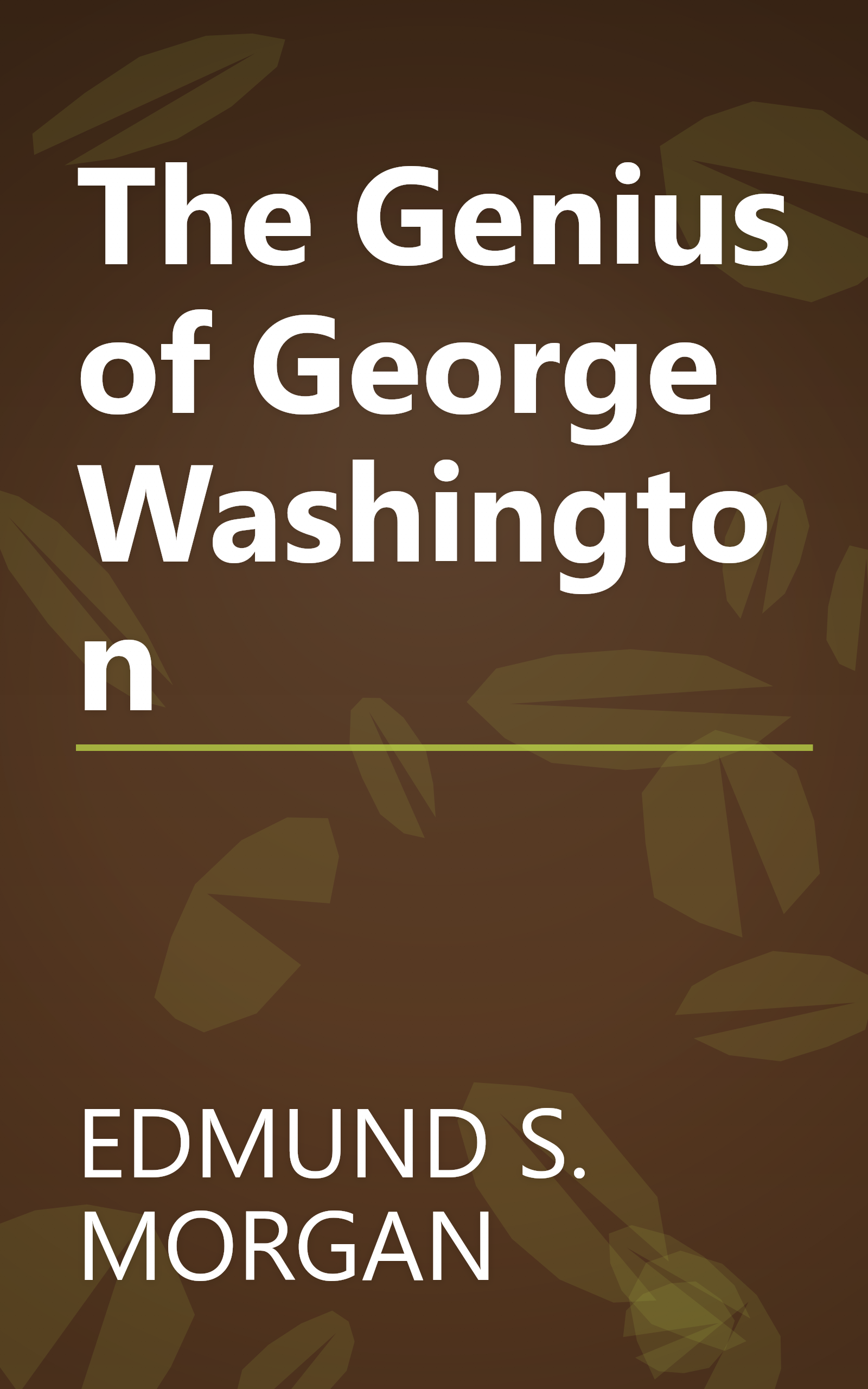 The Genius of George Washington book cover