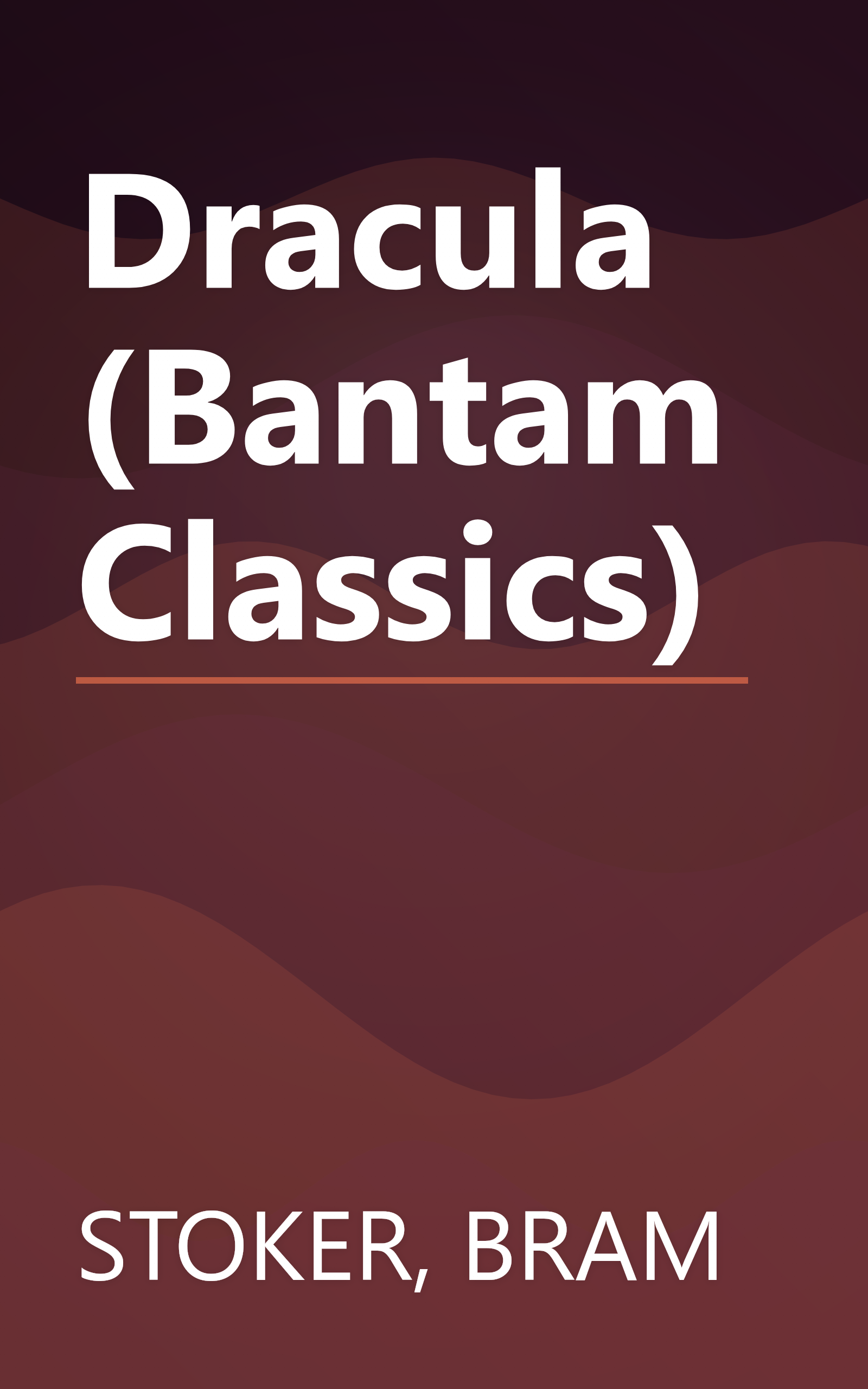 Dracula (Bantam Classics) book cover