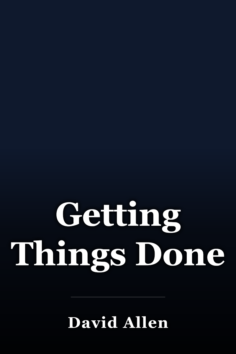 Getting Things Done book cover