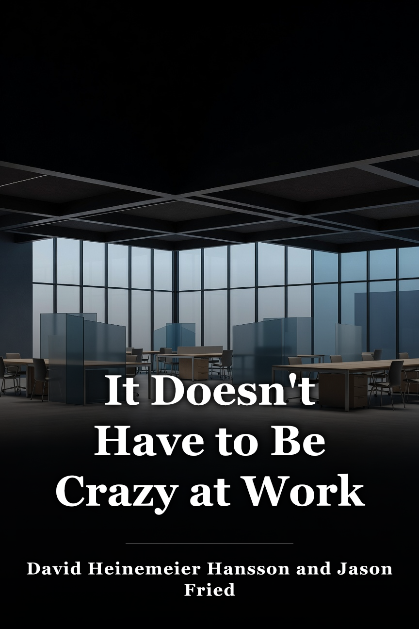 It Doesn't Have to Be Crazy at Work book cover