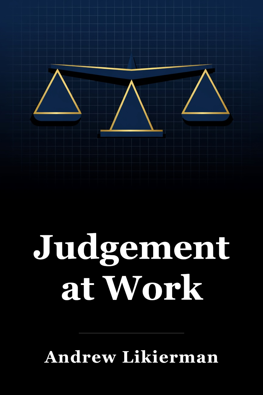 Judgement at Work book cover