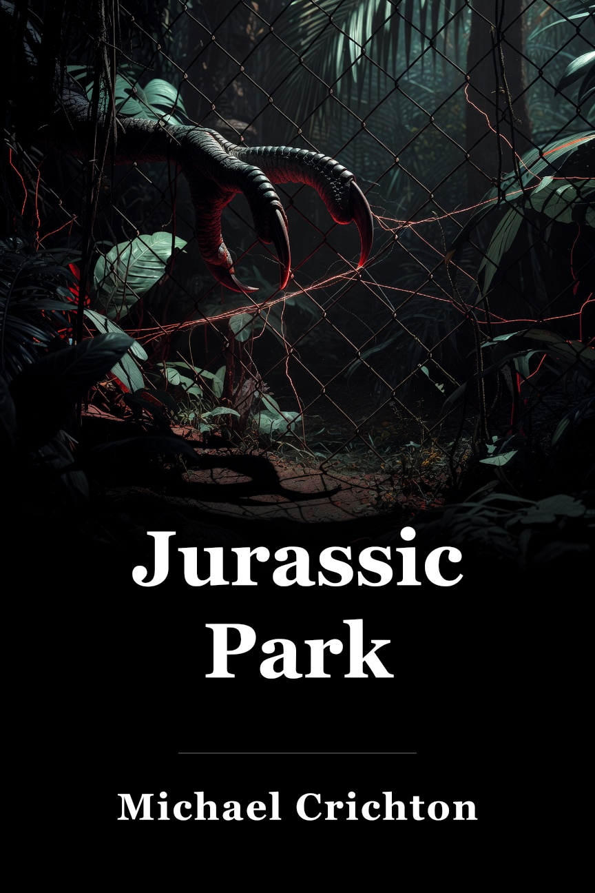 Jurassic Park book cover