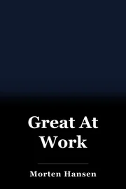 Great At Work book cover