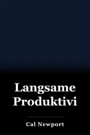 Langsame Produktivität book cover