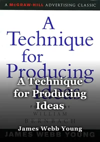 A Technique for Producing Ideas book cover