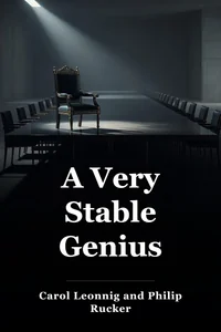 A Very Stable Genius book cover