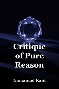 Critique of Pure Reason book cover