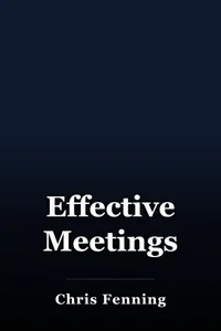 Effective Meetings book cover