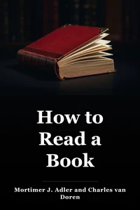 How to Read a Book book cover