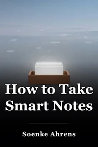 How to Take Smart Notes book cover