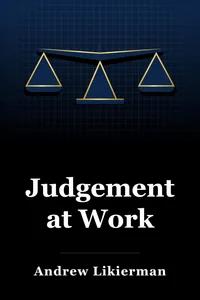 Judgement at Work book cover