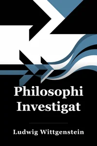 Philosophical Investigations book cover