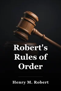 Robert's Rules of Order book cover
