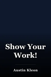 Show Your Work! book cover