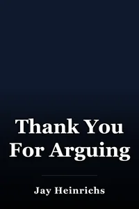 Thank You For Arguing book cover