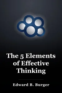 The 5 Elements of Effective Thinking book cover